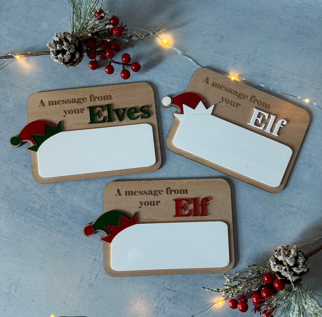 Elf Message Board / Elf Prop / Return of the Elf / Christmas Photo Prop ...