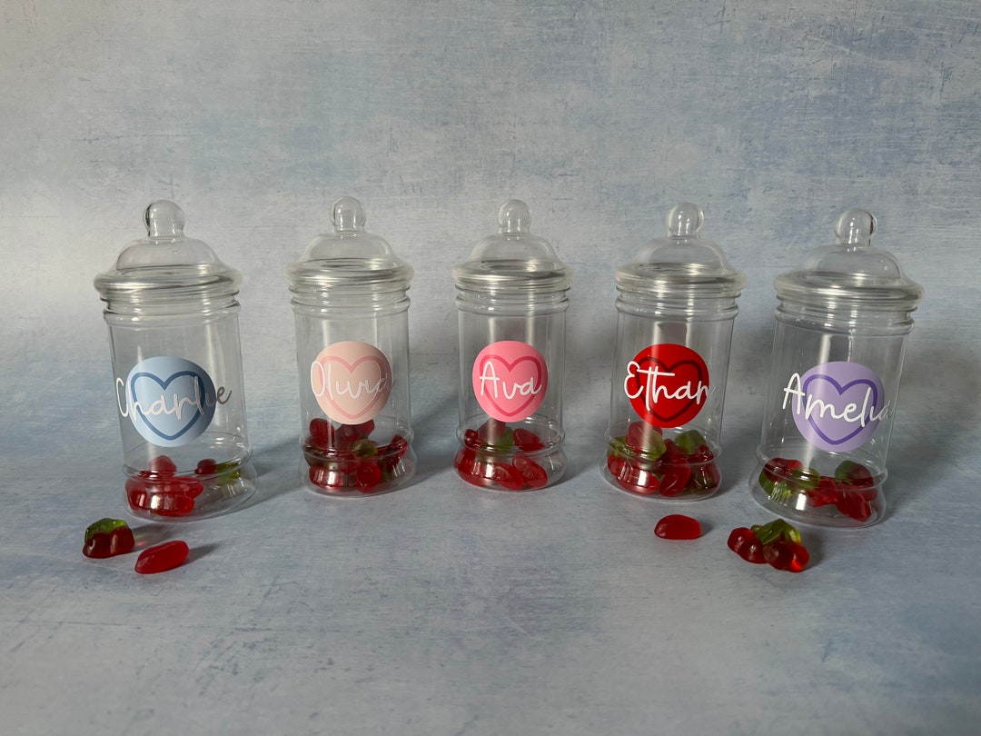 Personalised Valentines Sweet Jar / Reusable Treat Jar / Valentines ...