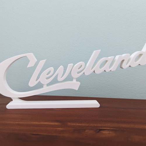 Cleveland Sign Desk Topper Script Cleveland Sign Multiple - Etsy