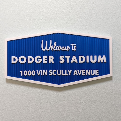 Welcome to Dodger Stadium Sign - Etsy