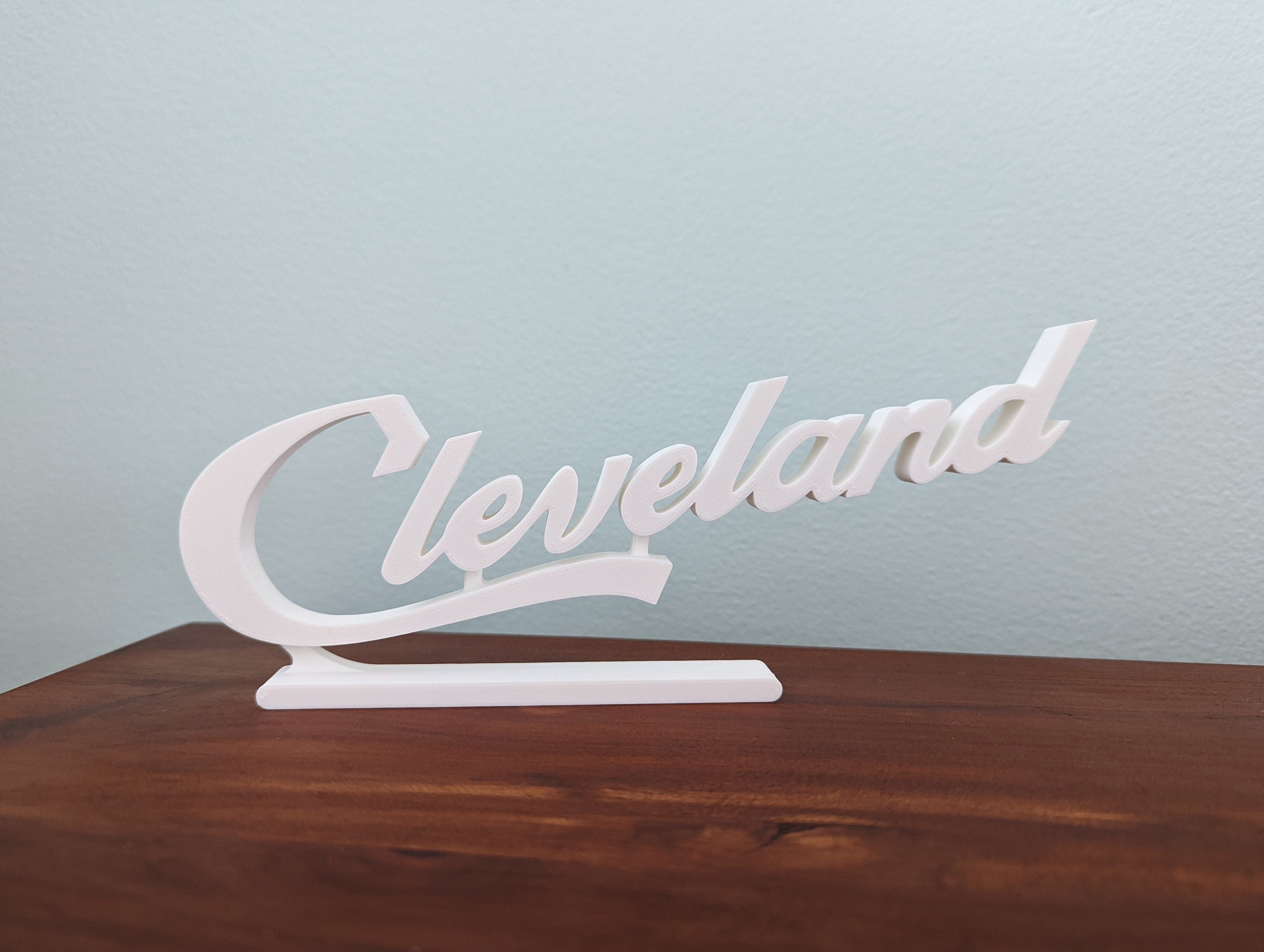 Cleveland Sign Desk Topper Script Cleveland Sign Multiple - Etsy
