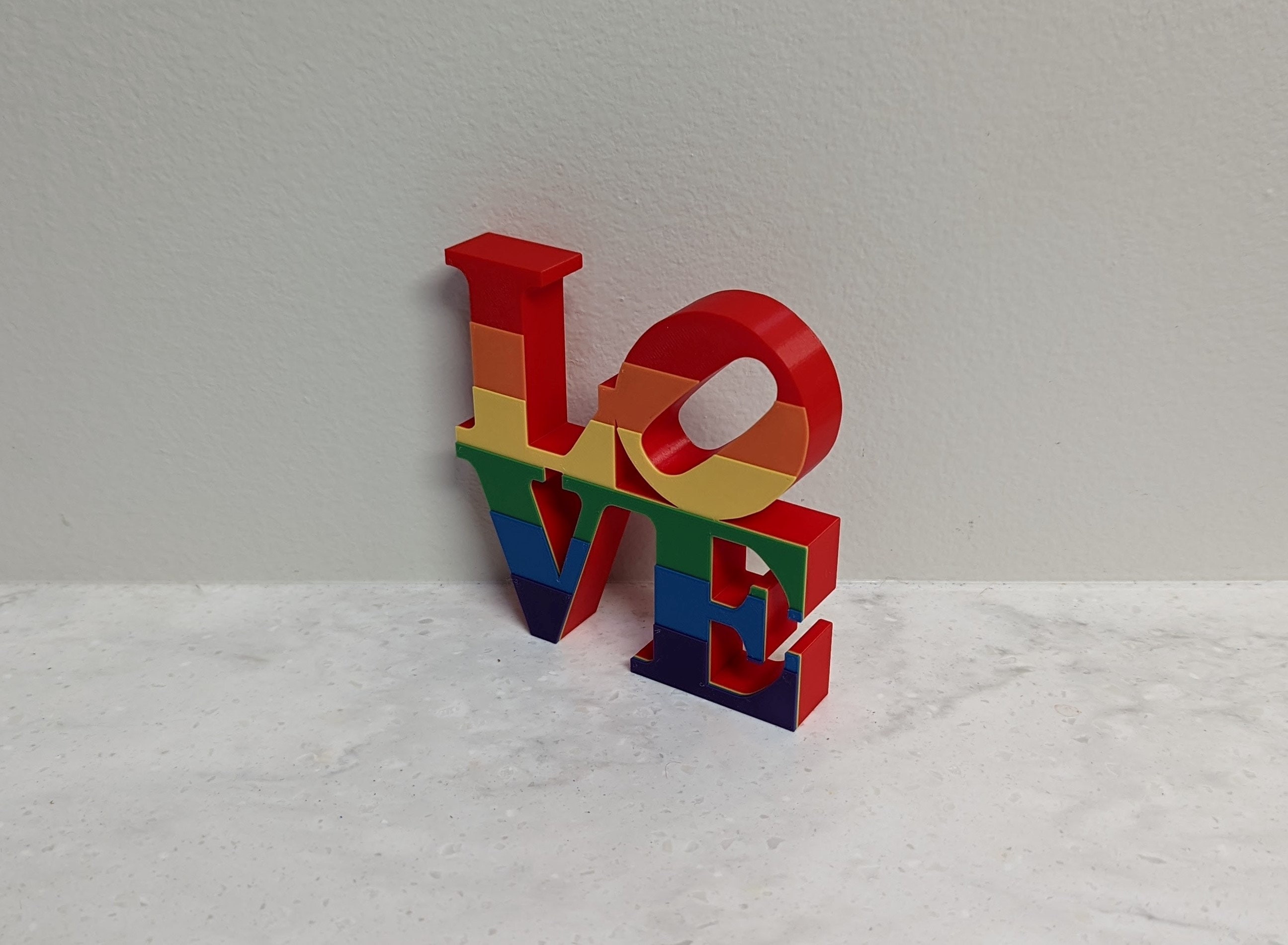 Rainbow LOVE Sign Love Sign With Pride Flag - Etsy