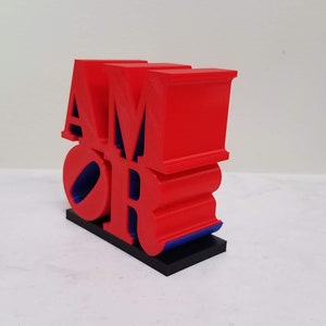 AMOR Sign - Philadelphia AMOR Statue to Scale With Correct Colors and ...