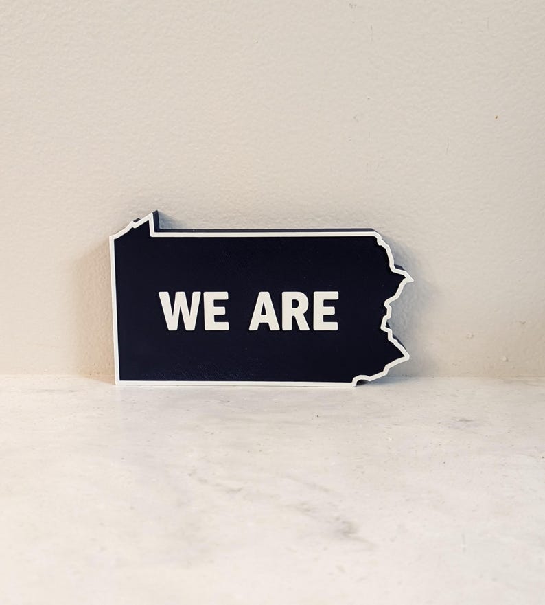 Penn State "we Are" Desk Sign - Etsy