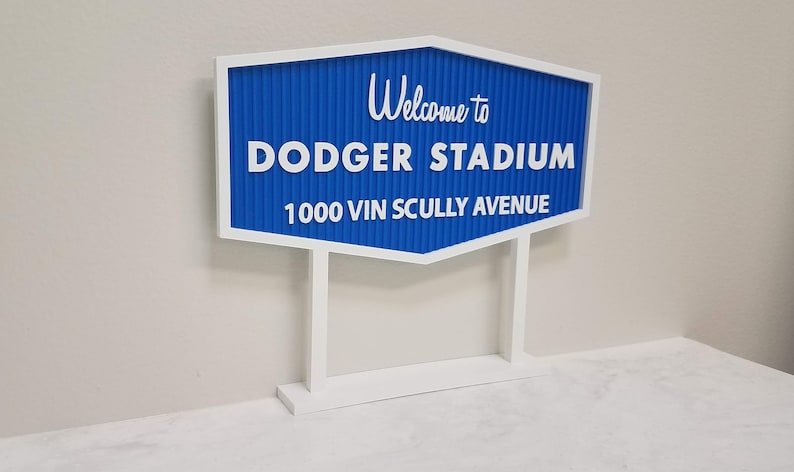 Welcome to Dodger Stadium Sign | Etsy
