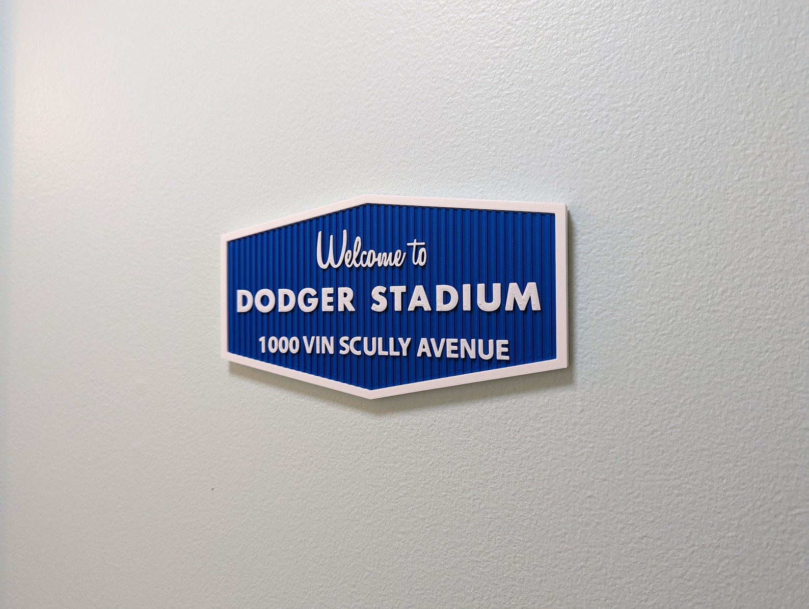 Welcome to Dodger Stadium Sign Wall Hanger - Etsy