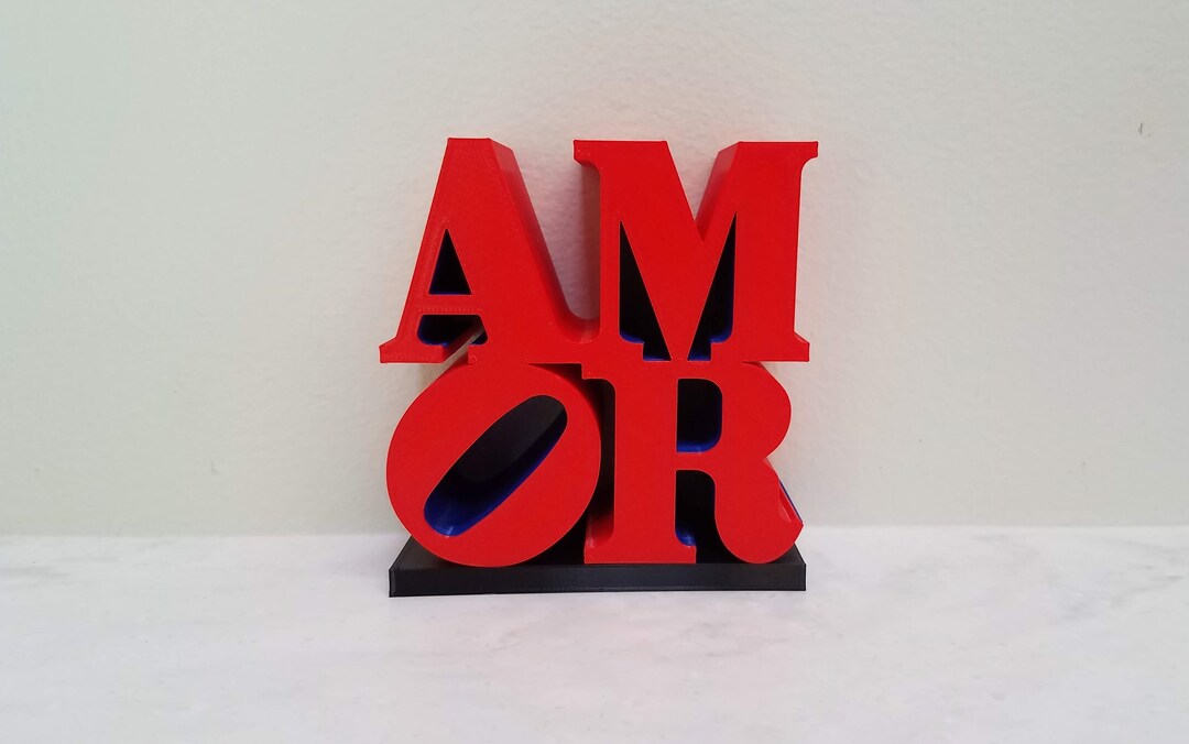 AMOR Sign - Philadelphia AMOR Statue to Scale With Correct Colors and ...