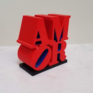 AMOR Sign - Philadelphia AMOR Statue to Scale With Correct Colors and ...
