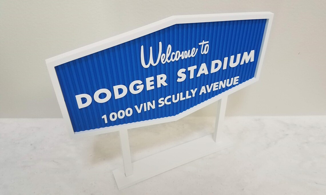 Welcome to Dodger Stadium Sign - Etsy