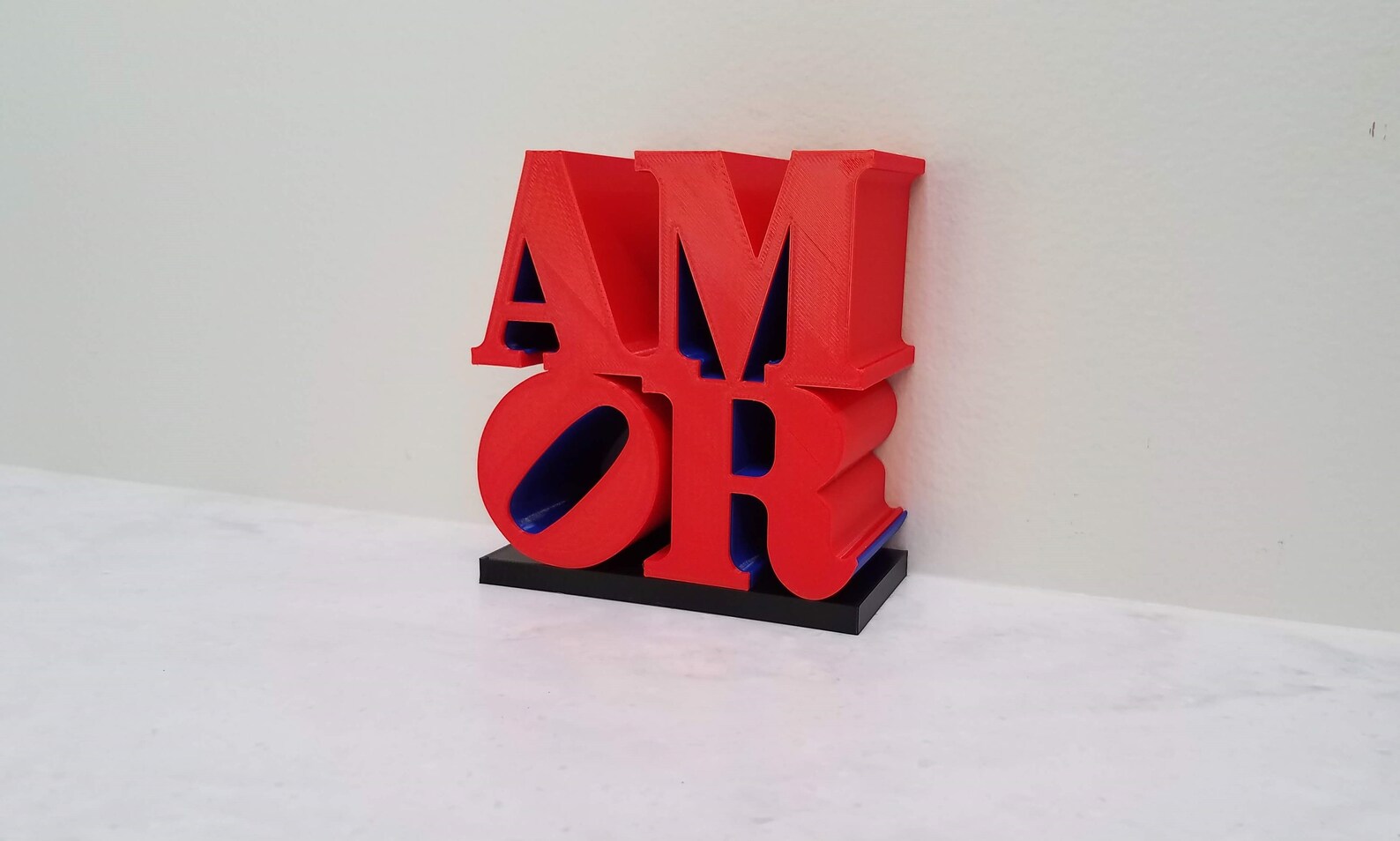 AMOR Sign - Philadelphia AMOR Statue to Scale With Correct Colors and ...