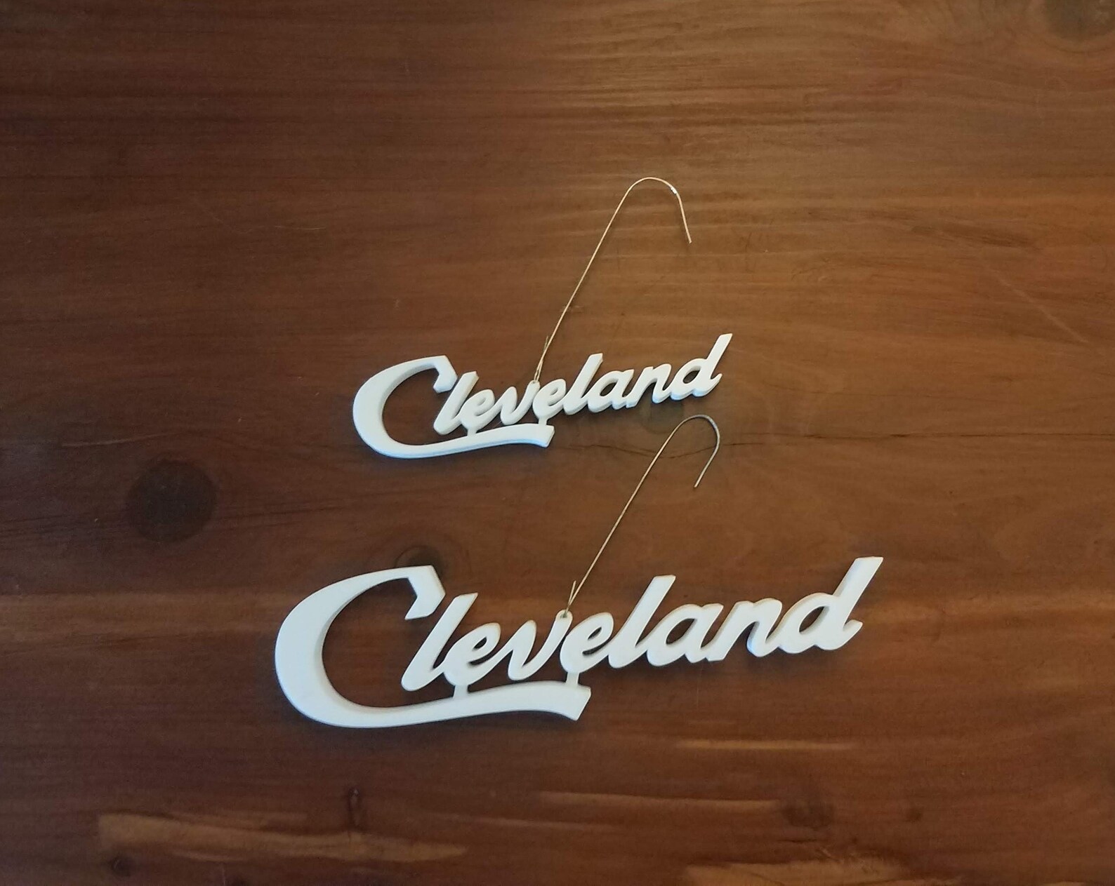 Cleveland Sign Ornament - Script Cleveland Sign - Multiple Sizes ...