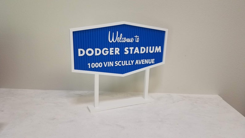 Welcome to Dodger Stadium Sign | Etsy