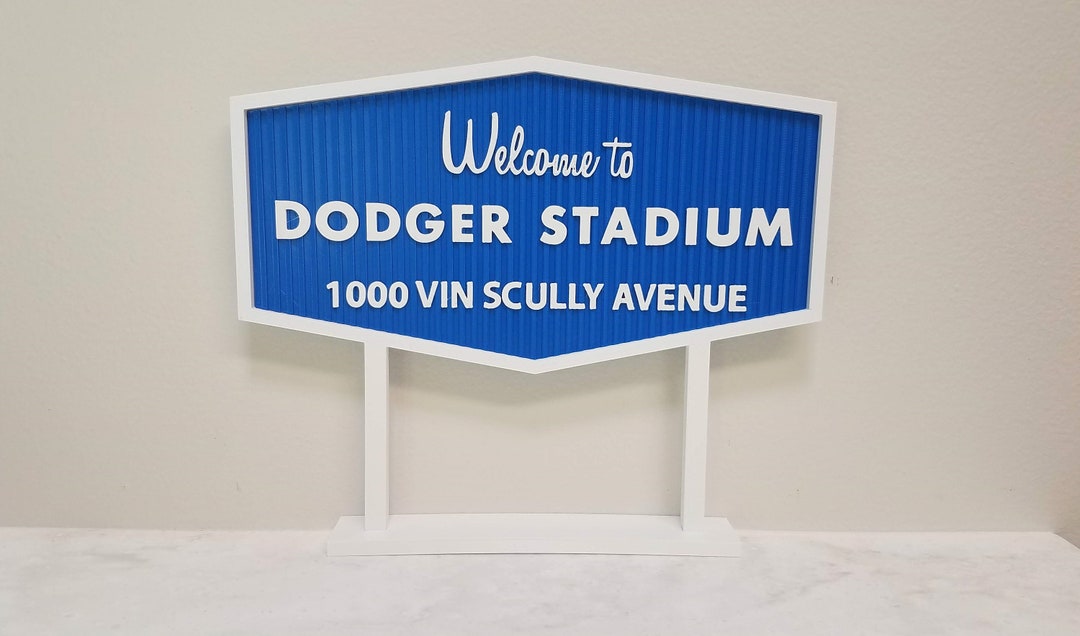 Welcome to Dodger Stadium Sign - Etsy