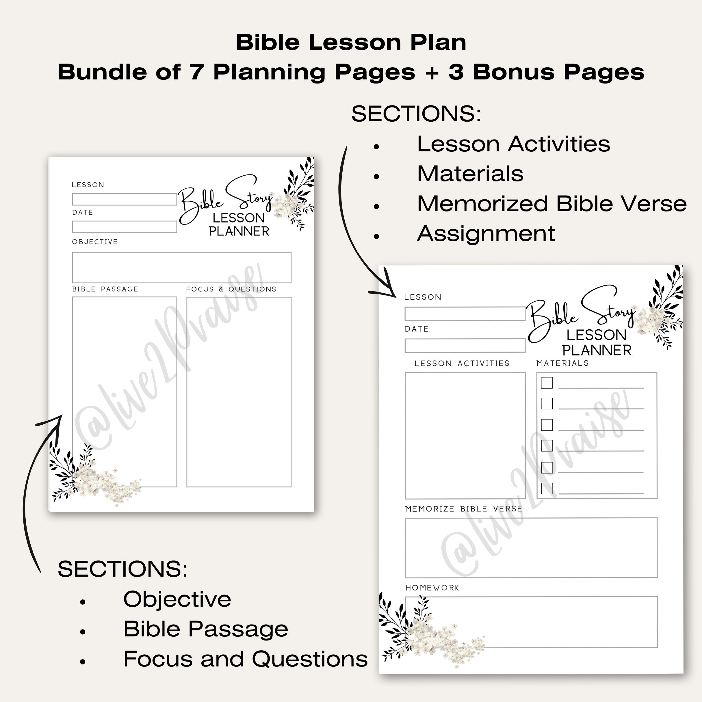 Sunday School Teacher Church Teacher Bible Story Lesson Planner School ...