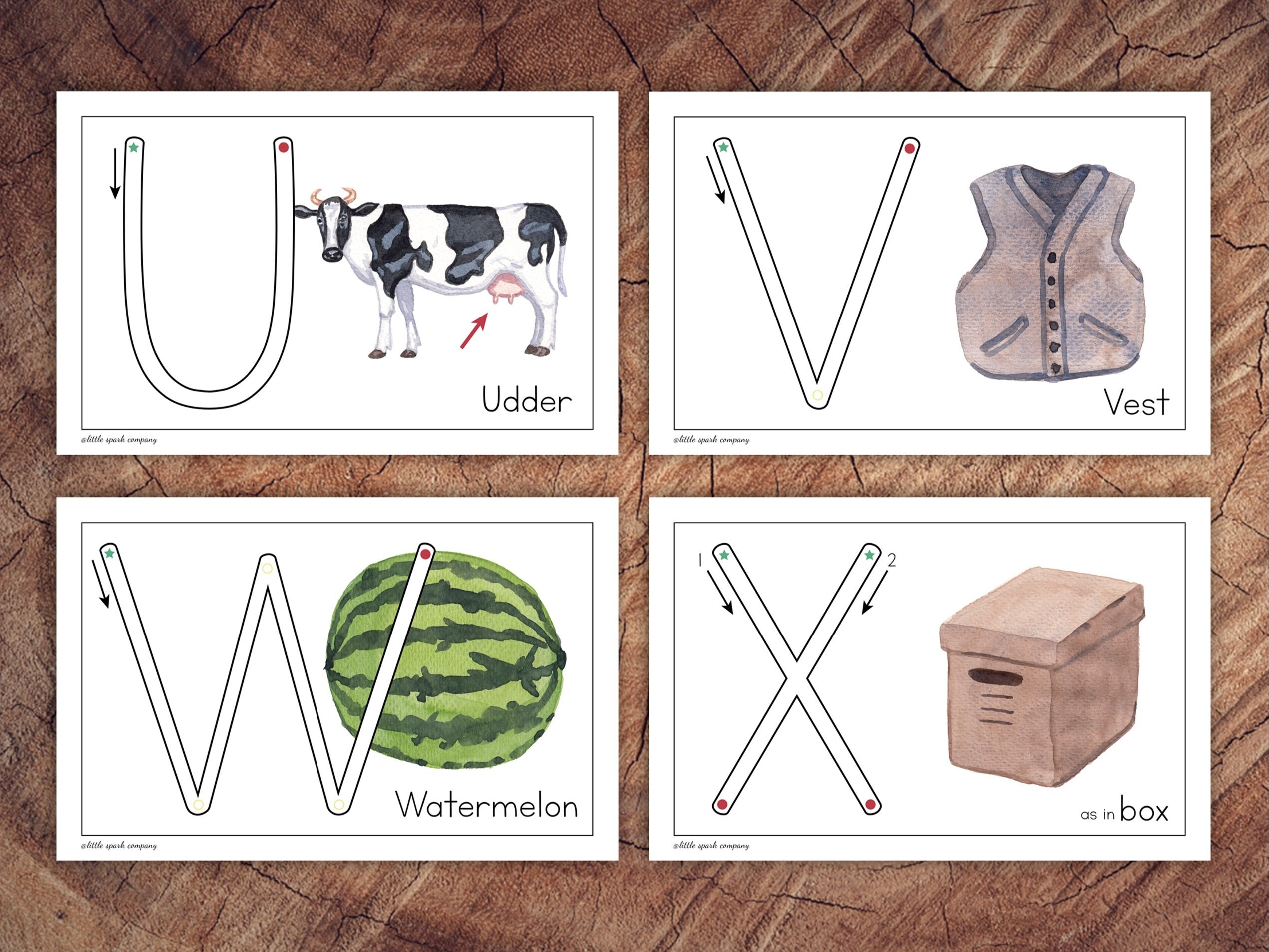 Printing Primer Cards, Uppercase Edition - Etsy