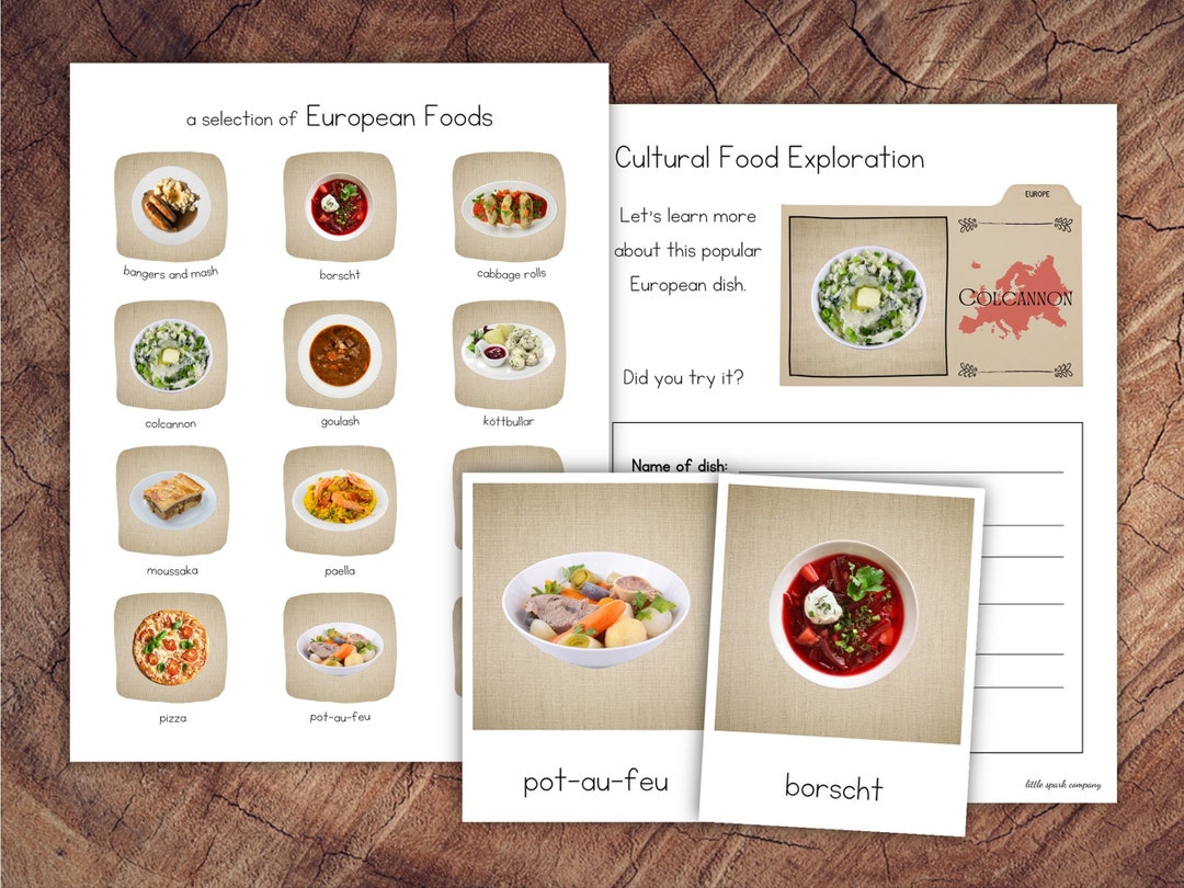 European Foods Pack With Extension - Etsy