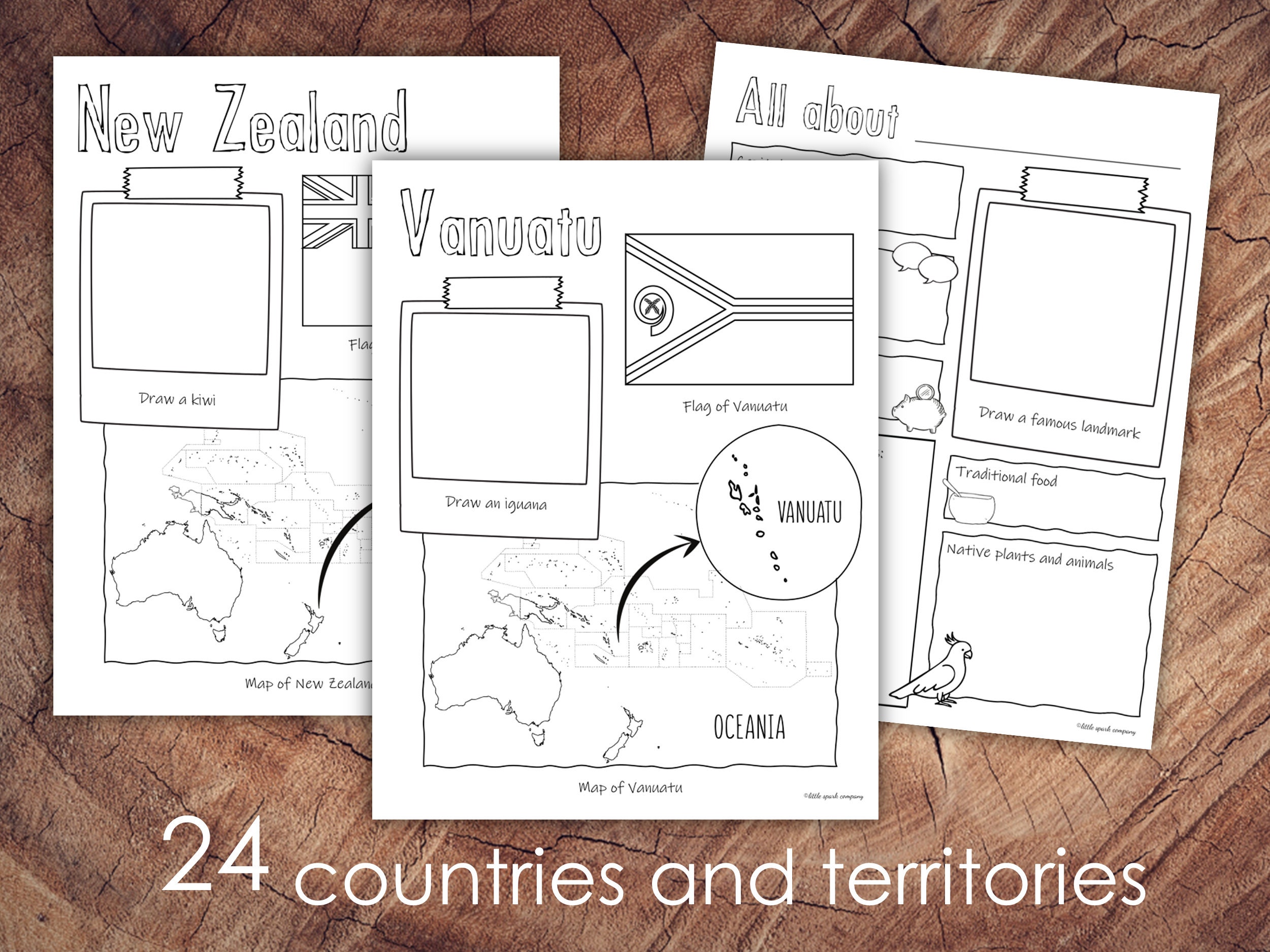 Oceania Countries Research Pack With BONUS, Homeschool Geography - Etsy