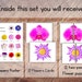 Flower Symmetry Puzzles, Matching Cards, Toddler Preschool Activity - Etsy