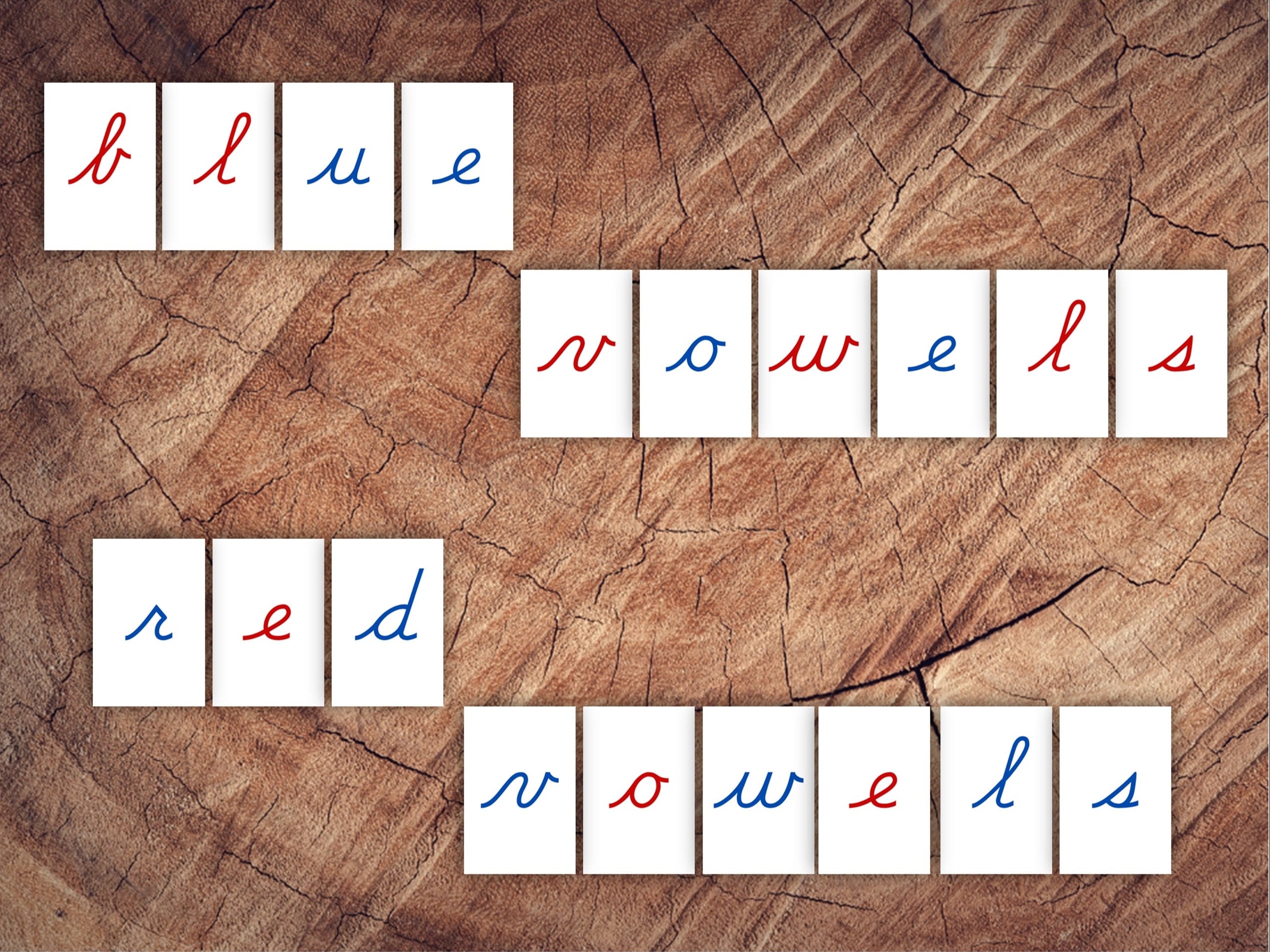 Montessori Story Alphabet, Cursive - Etsy