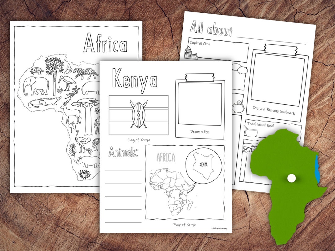 African Countries Research Pack, Homeschool Geography - Etsy