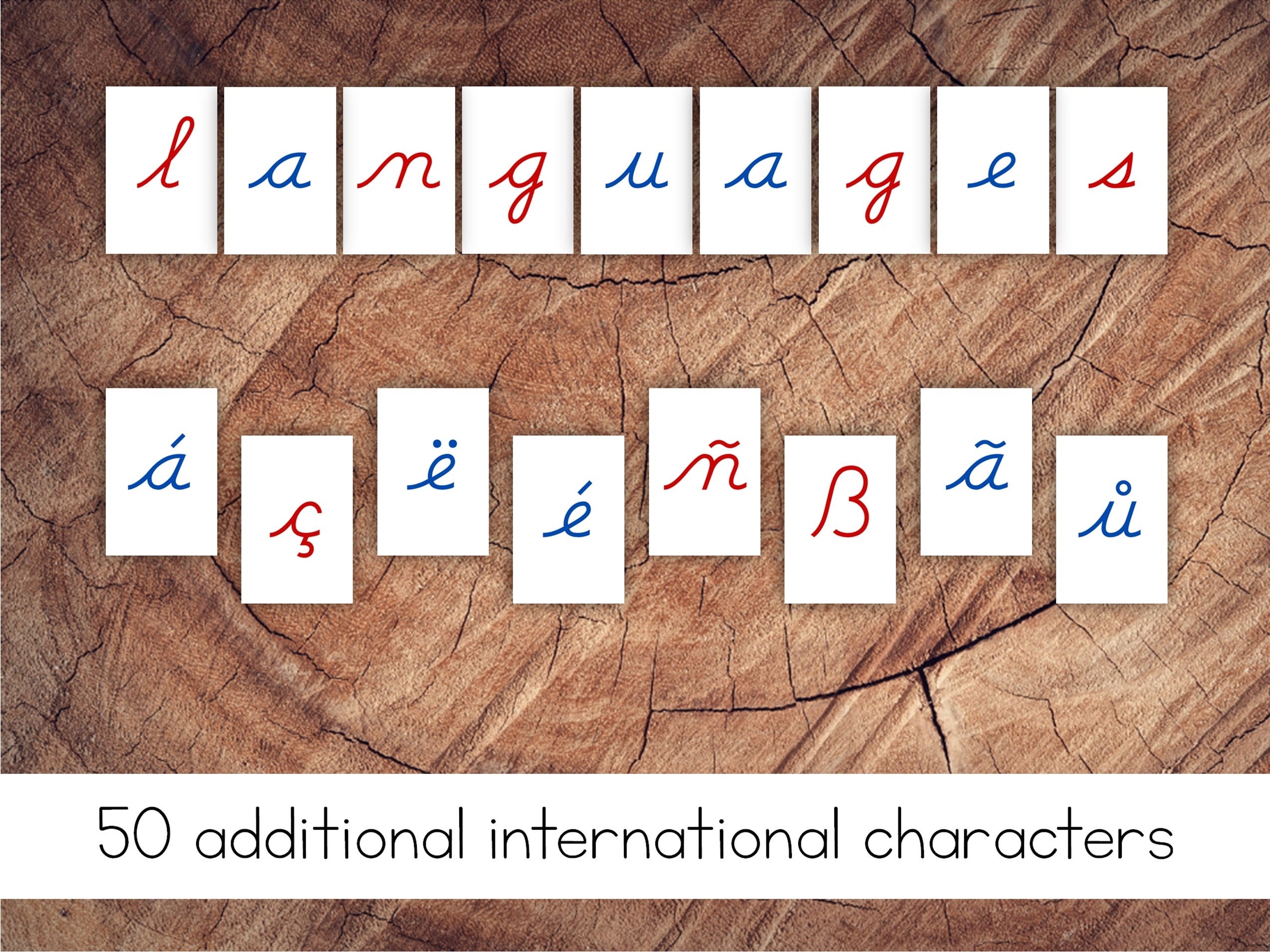 Montessori Story Alphabet, Cursive - Etsy