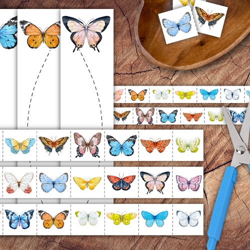 Bunnies Scissor Strips Set Preschool Scissor Practice - Etsy