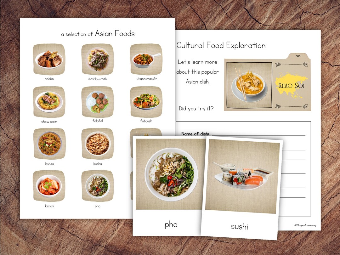 Asian Foods Pack With Extension - Etsy