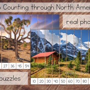 Skip Counting Through North America, Preschool Skip Counting Puzzles - Etsy