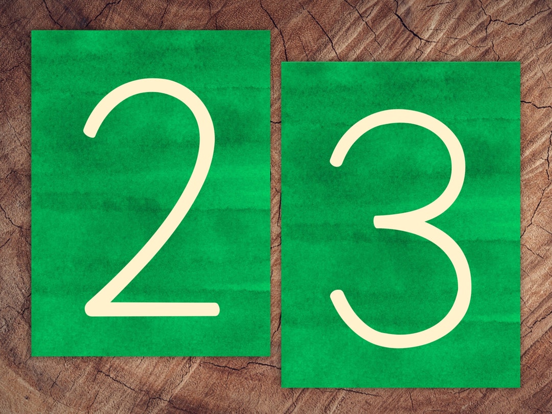 Printable Sandpaper Numerals, Montessori Number Recognition - Etsy