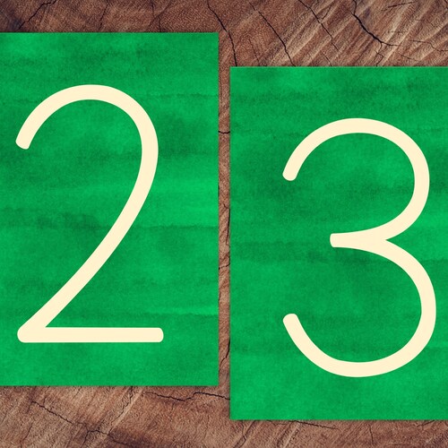 Printable Sandpaper Numerals Montessori Number Recognition - Etsy