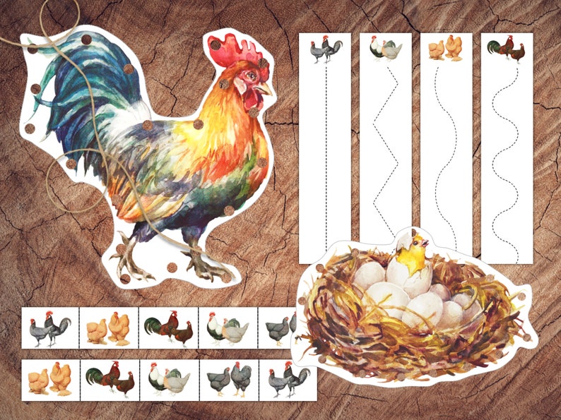 Chickens Bundle Preschool Literacy Math DIGITAL DOWNLOAD | Etsy