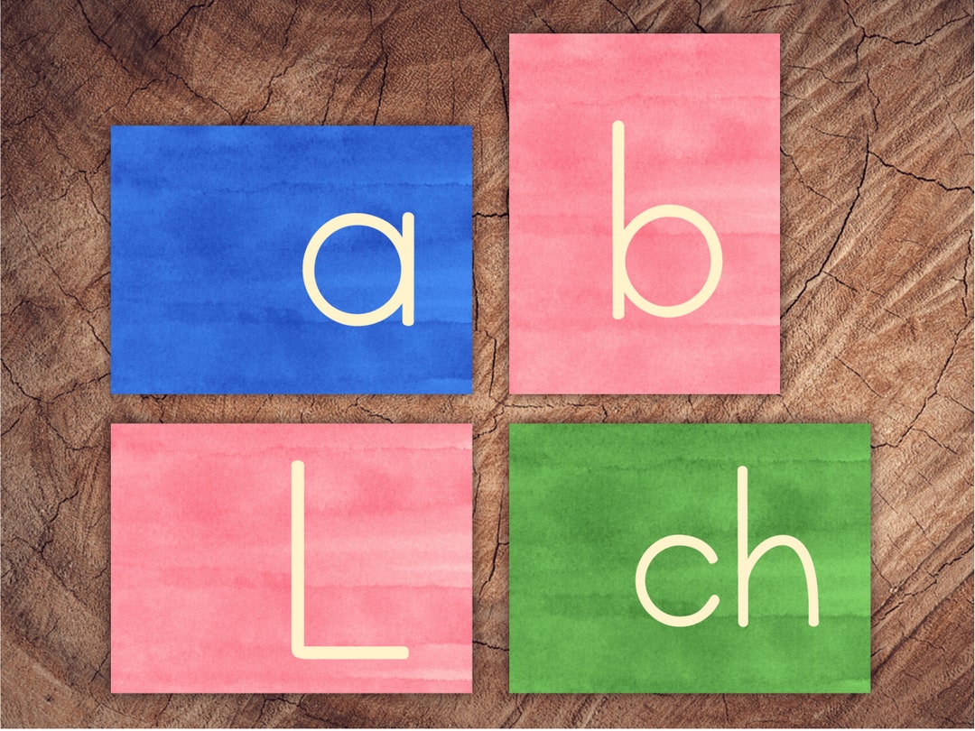 Manuscript Print Printable Sandpaper Letters, Montessori Letter ...