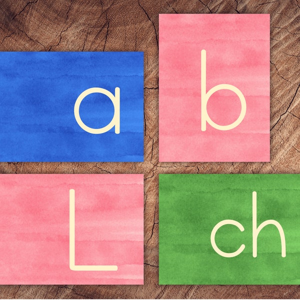 Sandpaper Letters Montessori - Etsy