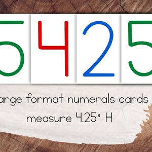 Montessori Large Number Cards, Printable Math Resource - Etsy