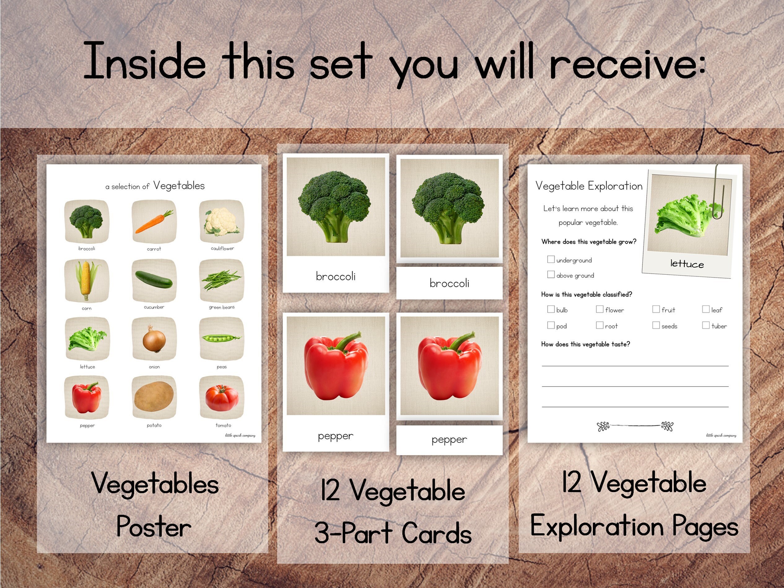 Vegetables Pack With Extension - Etsy
