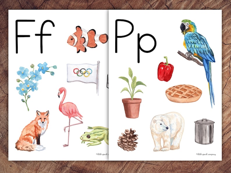 Preschool Alphabet Letter Sounds Poster Set - Etsy