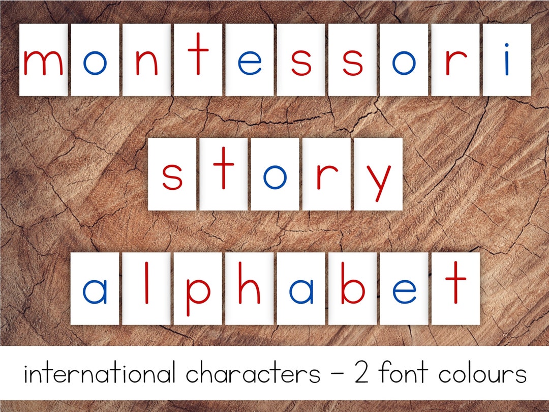 Montessori Story Alphabet, Manuscript Print - Etsy