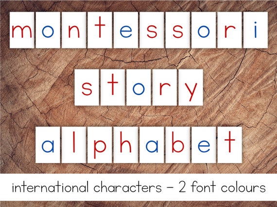 Montessori Story Alphabet Manuscript Print - Etsy