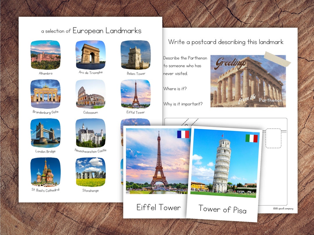 European Landmarks Pack With Extension - Etsy