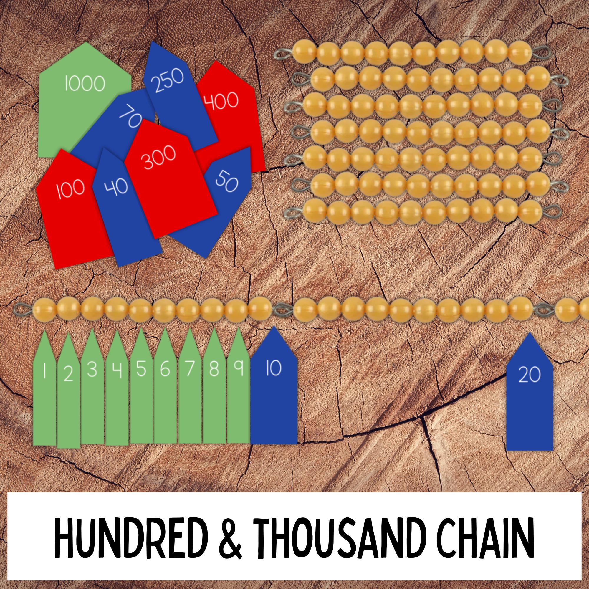 Printable Montessori Skip Counting Arrows for Short and Long Bead ...