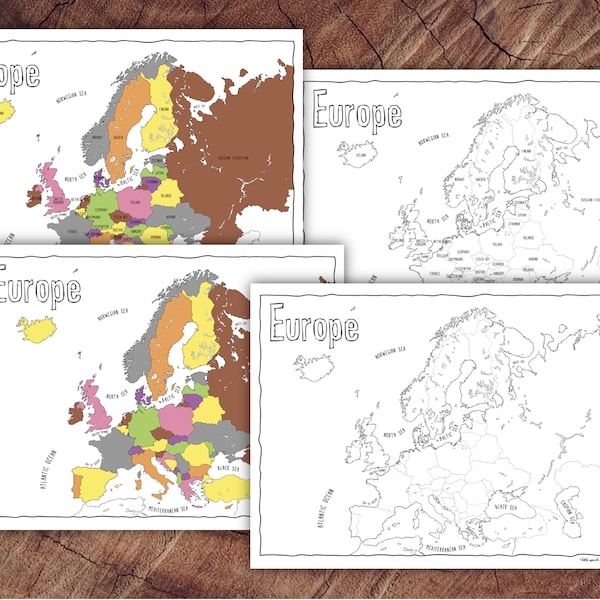Montessori Map - Etsy