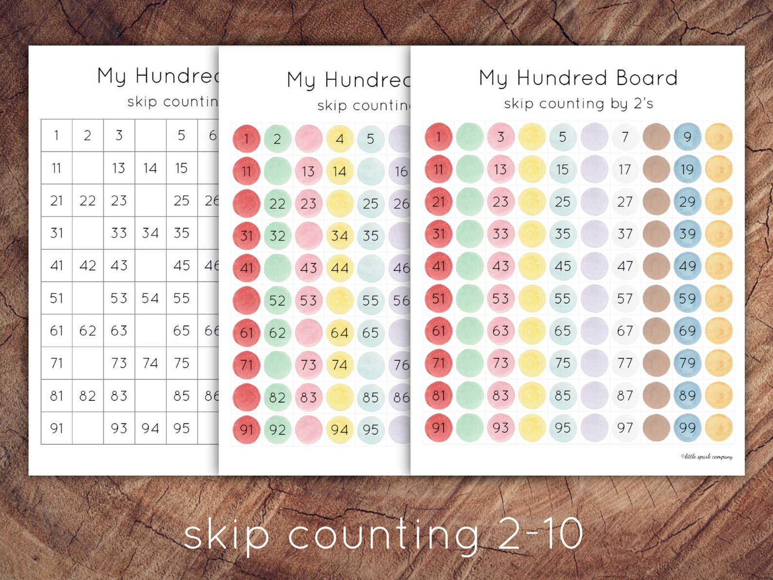 Printable Hundred Board Montessori Preschool Math | Etsy Canada