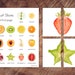 Fruit Slices Symmetry Puzzles, Matching Cards, Toddler Preschool ...