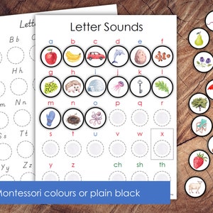 Preschool Letter Sounds Picture Matching Activity - Etsy