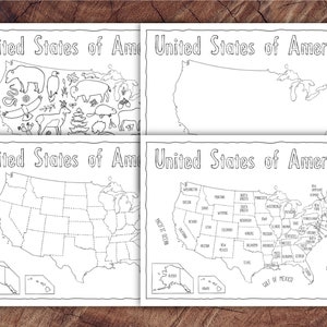 US States Research Pack , Homeschool Geography - Etsy