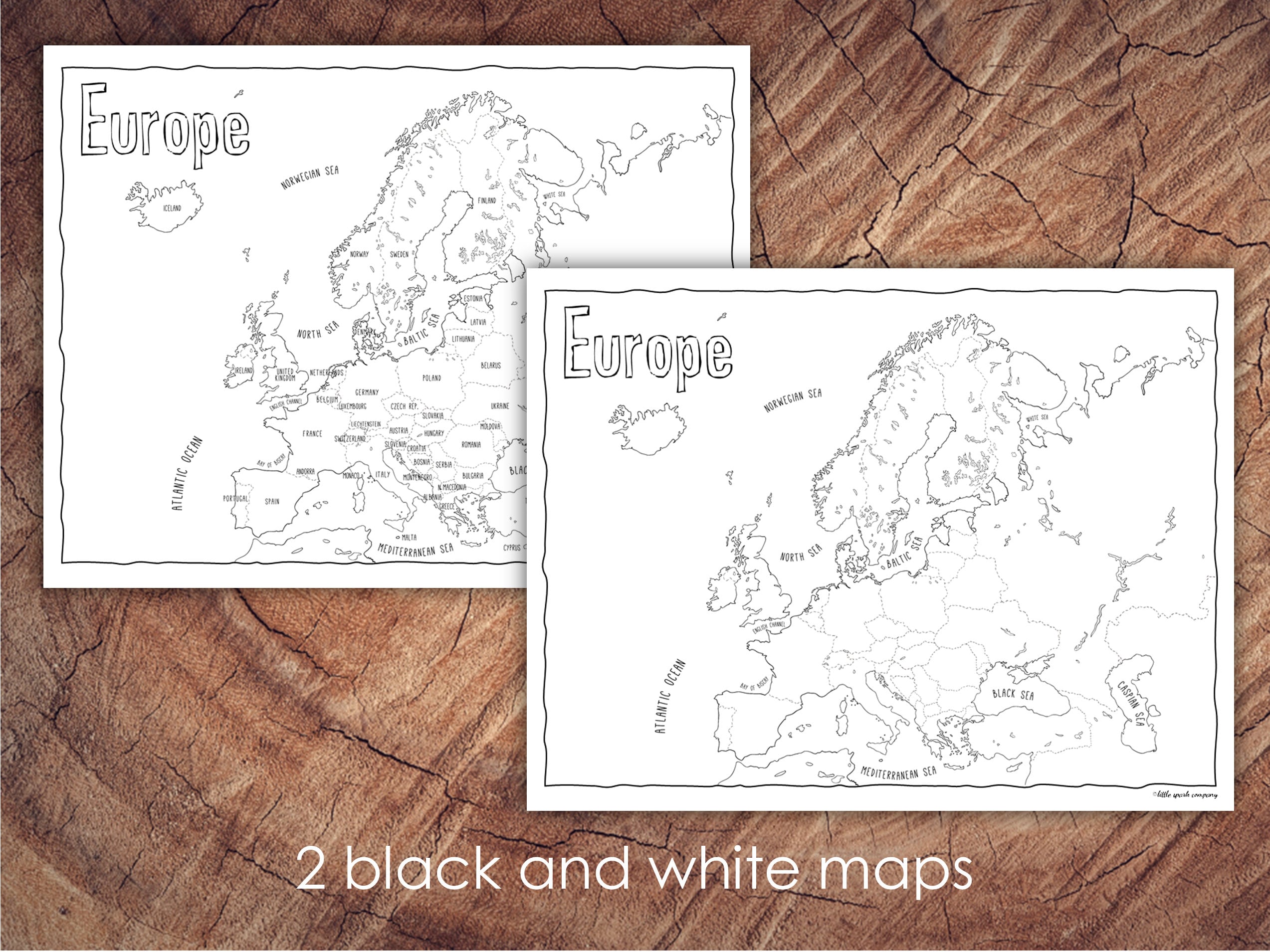 Europe Montessori Puzzle Map Control Sheets DIGITAL DOWNLOAD - Etsy