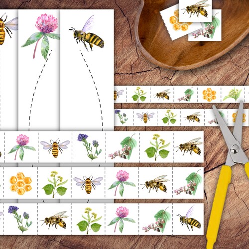 Bunnies Scissor Strips Set Preschool Scissor Practice - Etsy