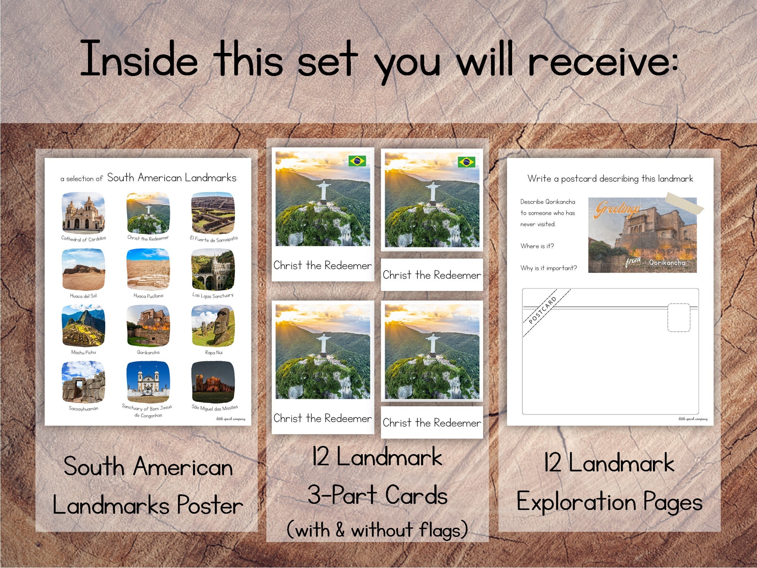 South American Landmarks Pack With Extension - Etsy