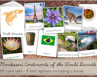 Continents Bundle - Etsy