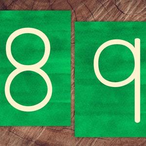 Printable Sandpaper Numerals, Montessori Number Recognition - Etsy